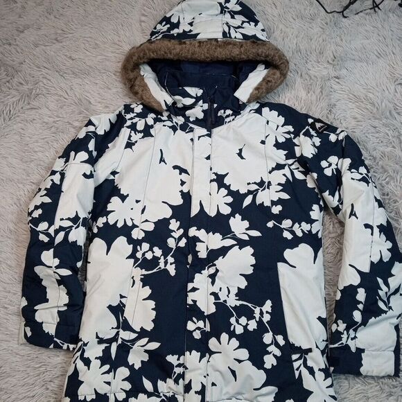 Burton | Jackets & Coats | Burton Jacket Girls Xl Blue Hoodie Ski Coat ...